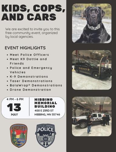 Fourth annual Kids, Cops and Cars event slated for Hibbing | News ...