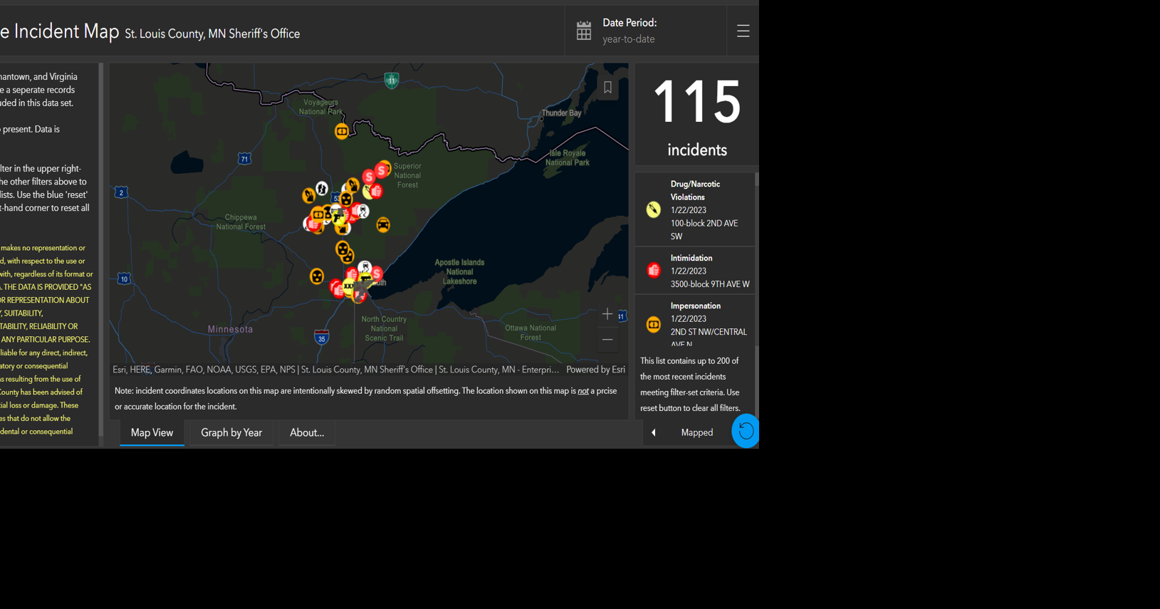 Sheriff's Office debuts crime mapping online dashboard | News ...