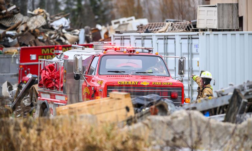 Multiple fire departments fight blaze at Holmes Recycling | Local ...