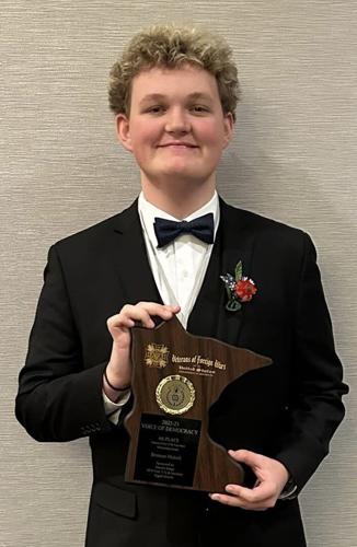Eveleth's Brennan Muhich places 4th in state Voice of Democracy | News ...