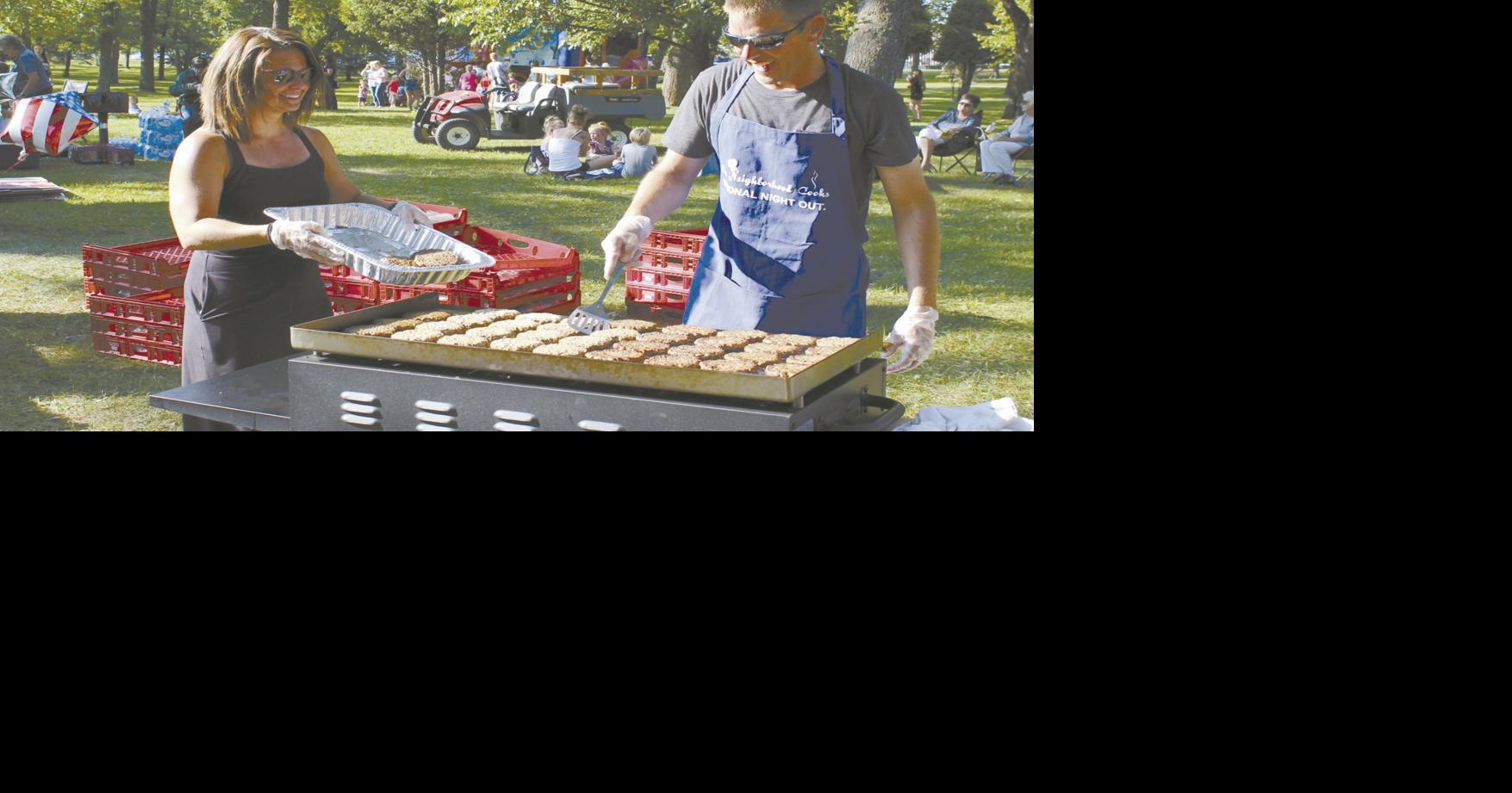 Flipping burgers at National Night Out | Local | mesabitribune.com