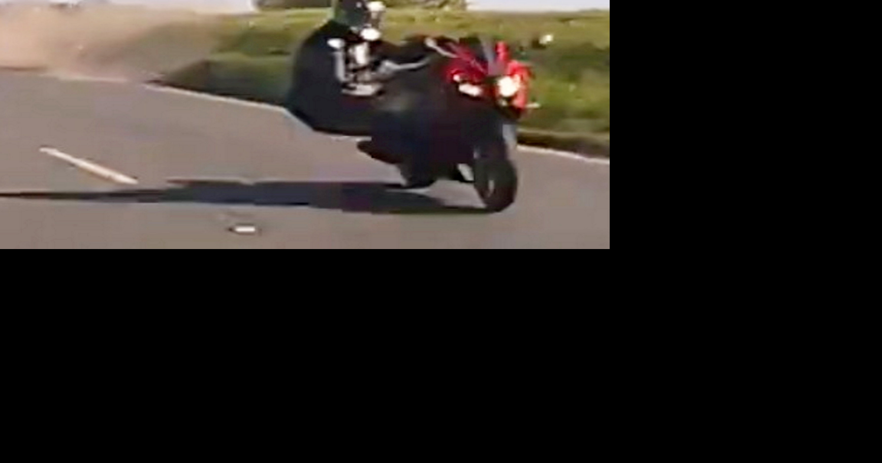 Motorcyclist narrowly avoids traffic after collision | National News ...