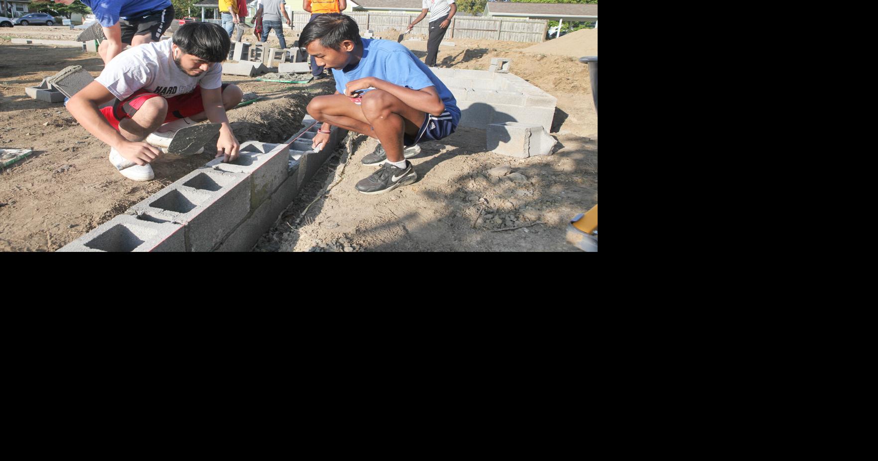OHS masonry class builds for Habitat project | News | messenger ...