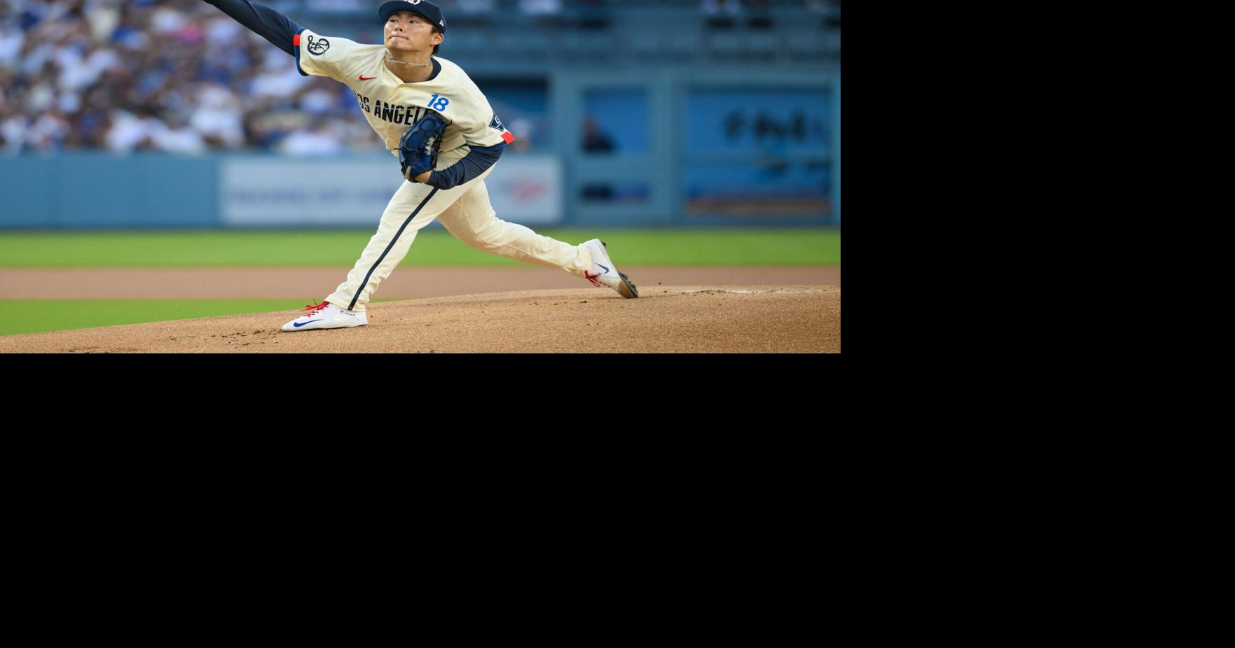 Dodgers erupt for 9-run first as Yamamoto dominates over 8 innings in 9 ...
