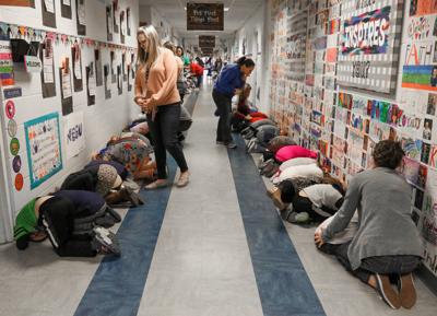 tornado drill position