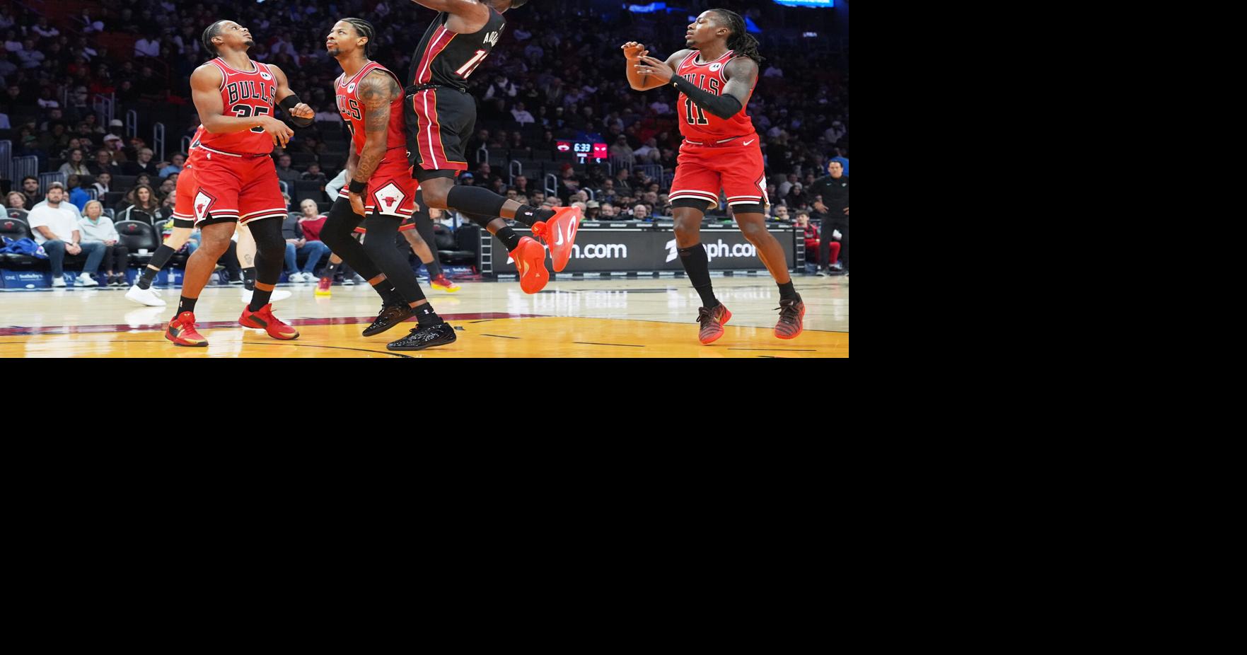 Heat build 54-point lead, roll past Bulls 134-91 with Adebayo, Larsson ...