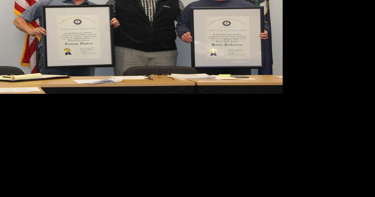 Court recognizes outgoing magistrates | Grayson County | messenger ...