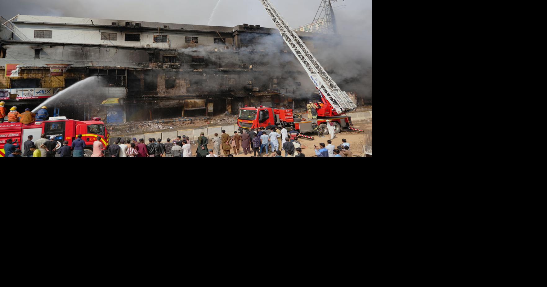 Death toll in Karachi shopping plaza fire rises to 10 as search ...