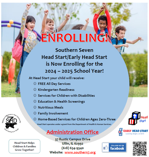 Southern 7 Head Start now enrolling for fall classes | News | metropolisplanet.com