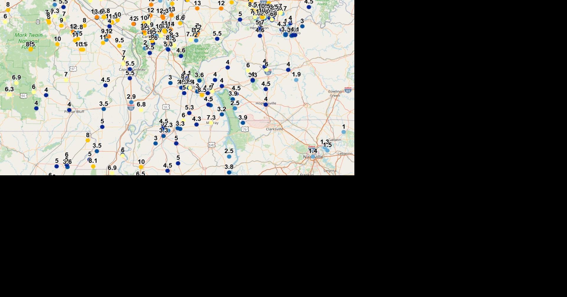 NWS interactive map shows snow totals | News | metropolisplanet.com