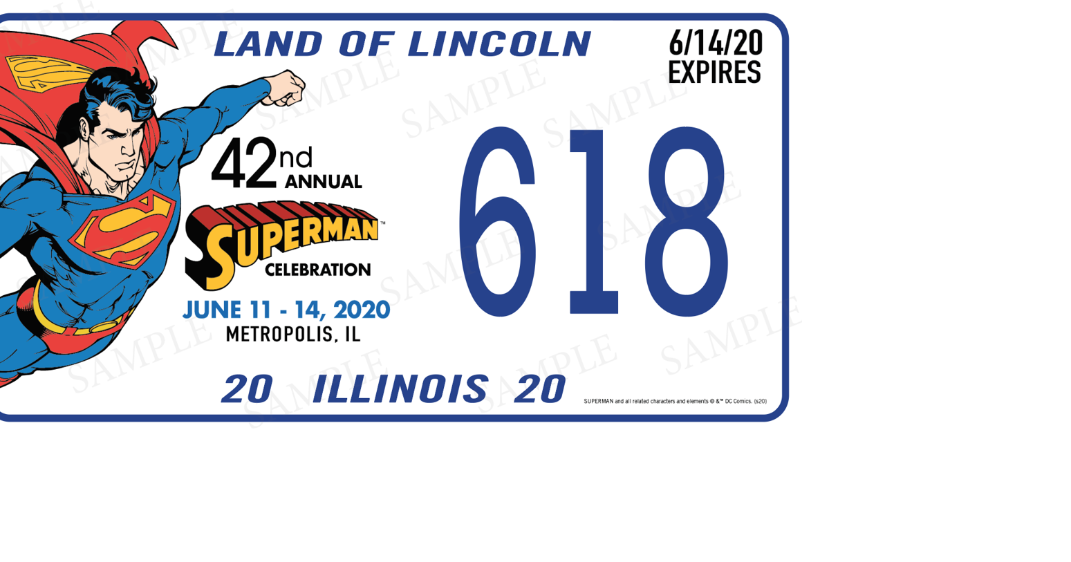 Superman license plates on sale | News | metropolisplanet.com