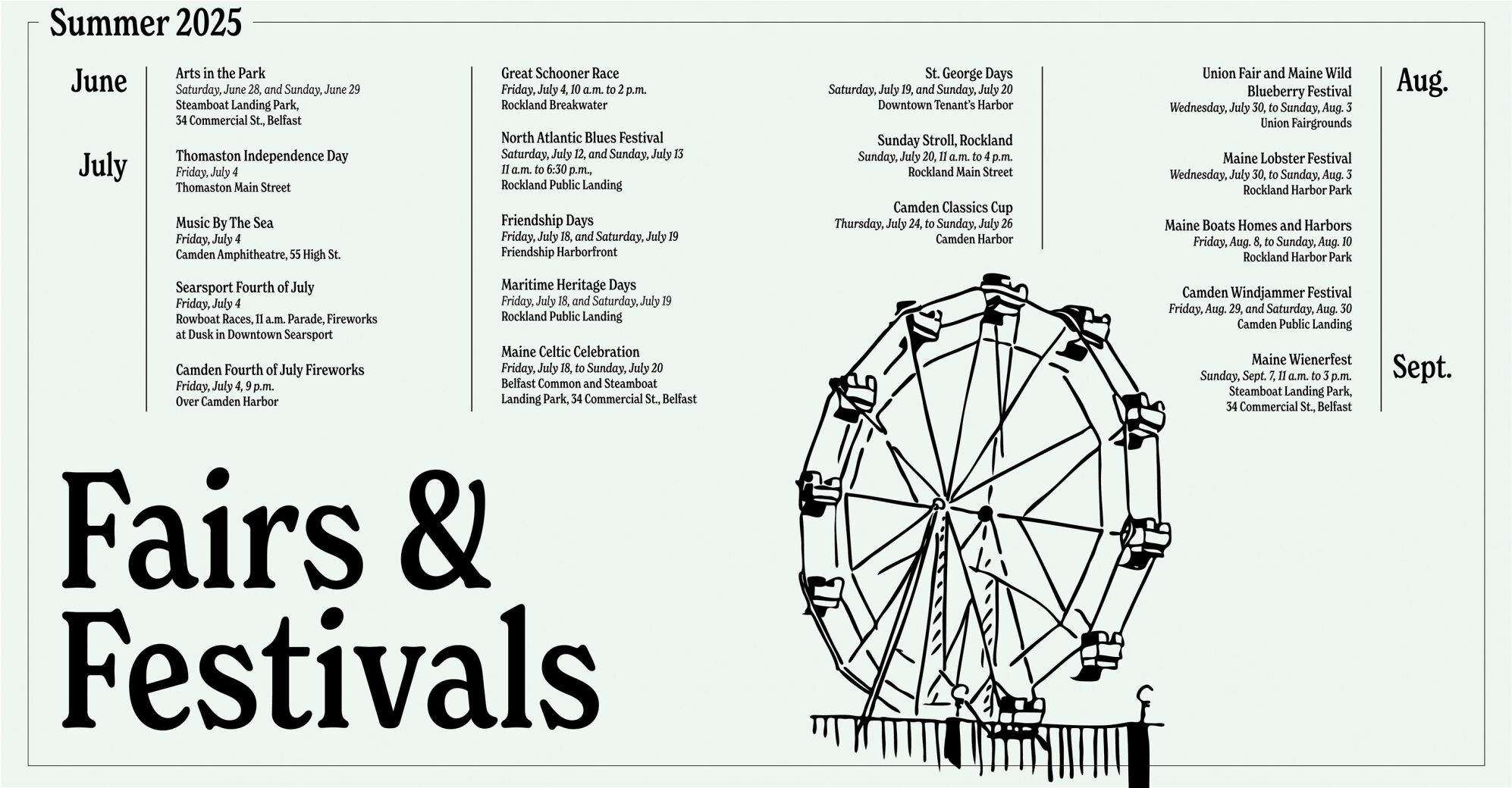 Fairs and Festivals | Summer Guide 2025 | midcoastvillager.com