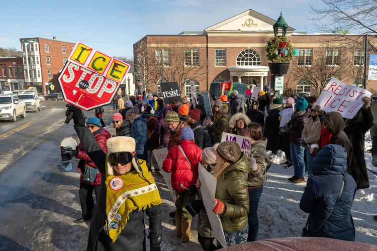 Protesters Gather in Downtown Camden | Local News | midcoastvillager.com