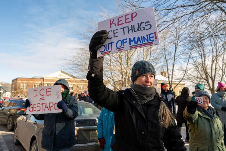 Protesters Gather in Downtown Camden | Local News | midcoastvillager.com