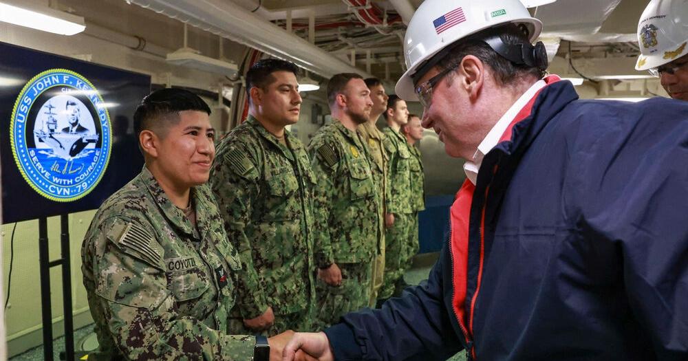 Secretary of the Navy John Phelan Visits PCU John F. Kennedy | Top ...
