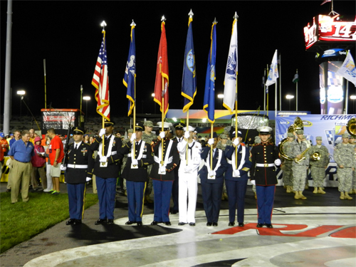 JCCoE Color Guard Performs at NASCAR | Photos | militarynews.com