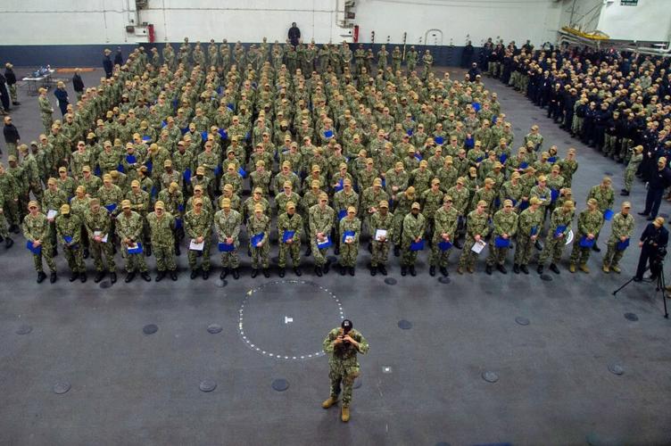 USS Ronald Reagan frocks 410 Sailors | Quarterdeck | militarynews.com