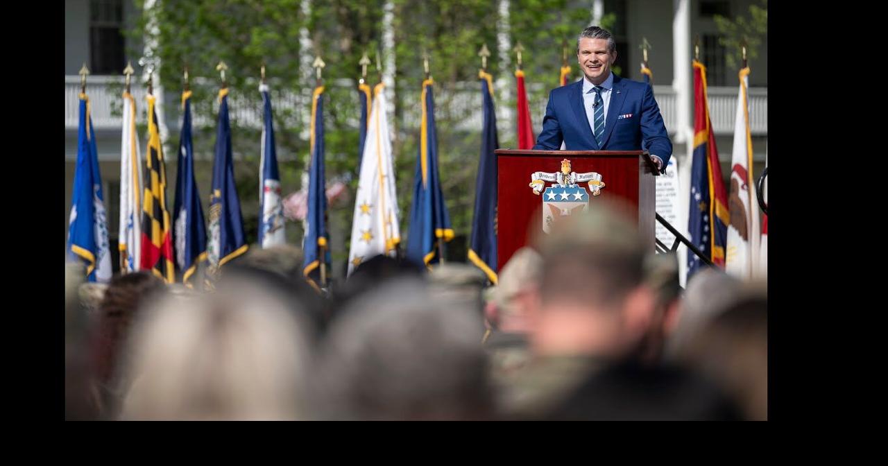 LIVE: SecDef Pete Hegseth delivers remarks at the Army War College ...