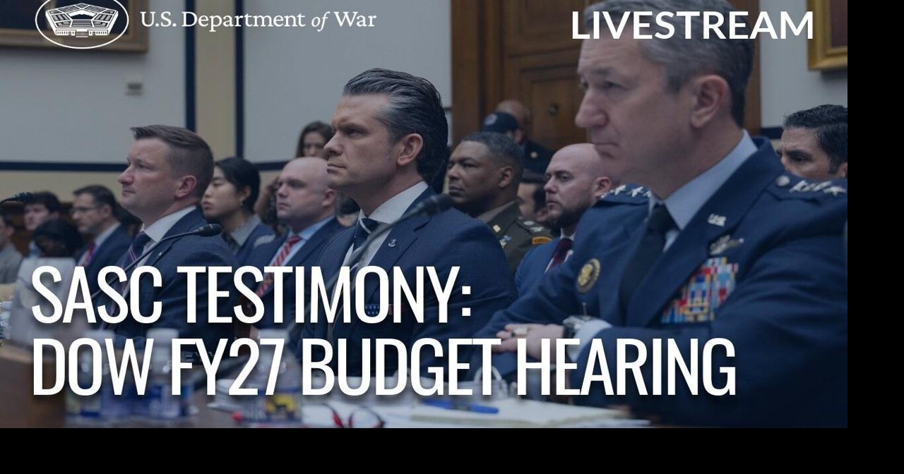 Secretary Hegseth, Chairman Caine & PDO OUSW-CFO Hurst Testify Before ...
