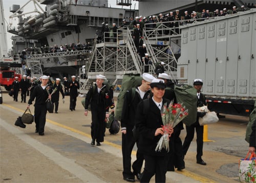 USS George H.W. Bush returns from first deployment | Top Stories ...