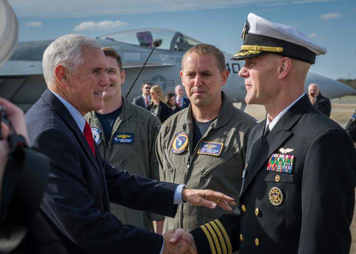 Vice President Mike Pence visits sailors, families | Norfolk Navy ...