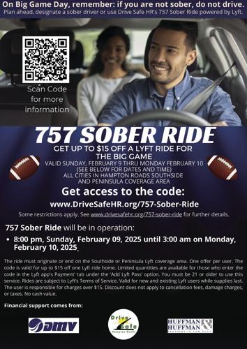 Drive Safe Hampton Roads provides 757 Sober Rides for The Big Game ...
