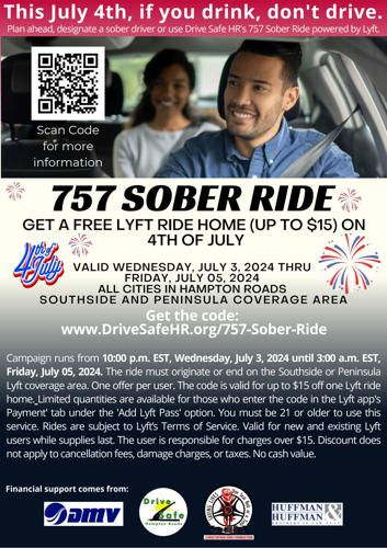Free 757 Sober Rides for July 4th holiday | Community | militarynews.com