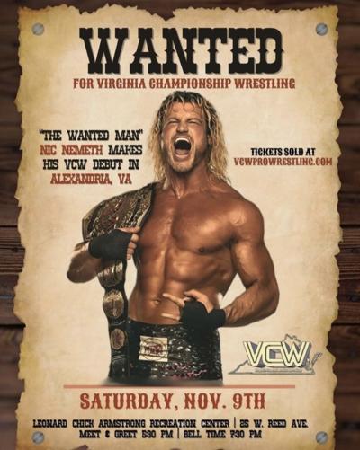 Multiple-time WWE World Champion Nic Nemeth to make Virginia ...