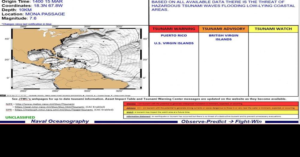 Joint Typhoon Warning Center updates tsunami products | Quarterdeck ...