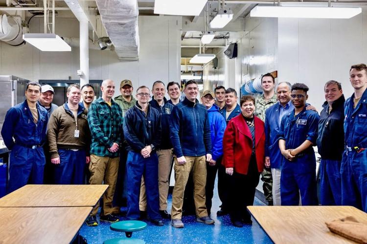 SECNAV and Betty Del Toro give thanks to Sailors and their families on ...