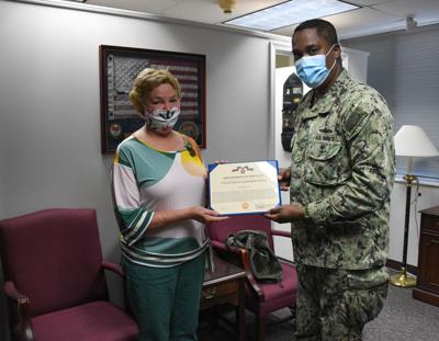JEBLCFS school liaison awarded the Civilian Service Achievement Medal ...