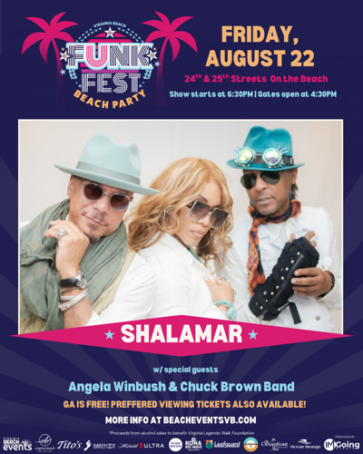 FREE Virginia Beach Funk Fest Beach Party announces 2025 line-up for ...