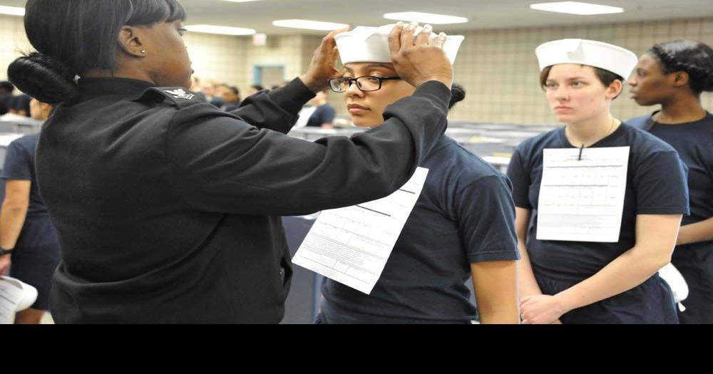 First female recruits issued ‘dixie cup’ covers at RTC | News ...