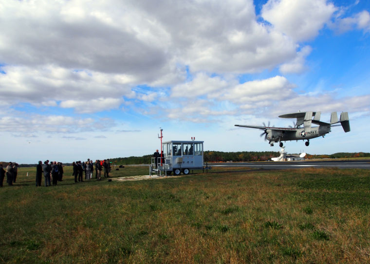 NASA and Navy officially open Wallops Flight Facility for E-2/C-2 FCLP ...