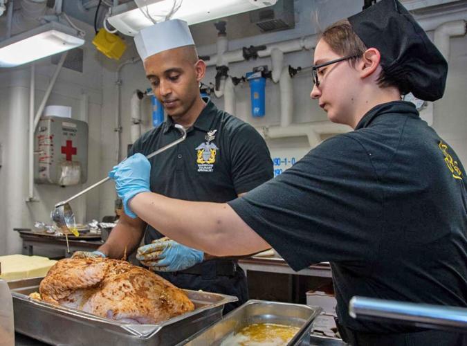 USS Ronald Reagan celebrates Thanksgiving in the Philippine Sea ...