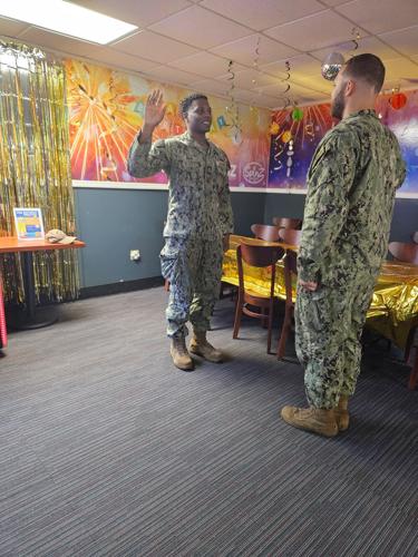 NAVSUP FLCJ Sailor Spotlight: ABF2 Wood reenlists, has reenlistment ...