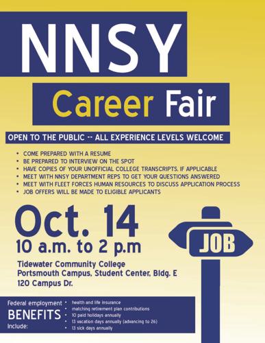 Norfolk Naval Shipyard to Hold Career Fair at TCC Portsmouth | Top ...