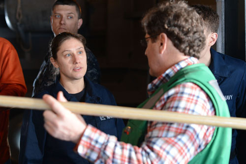 First rapid prototype torpedo warning system testing aboard USS Bush ...