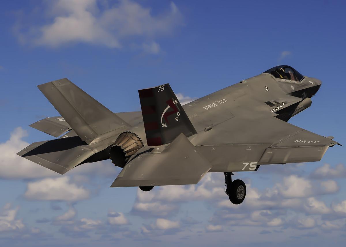 First fleet F35-C carrier qualifications, final round of testing ...