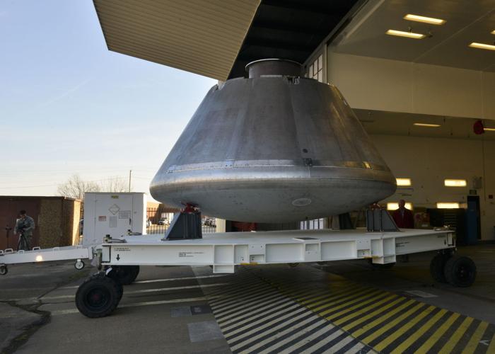 NASA Orion crew module gets fresh paint job for launch | Air Force News ...