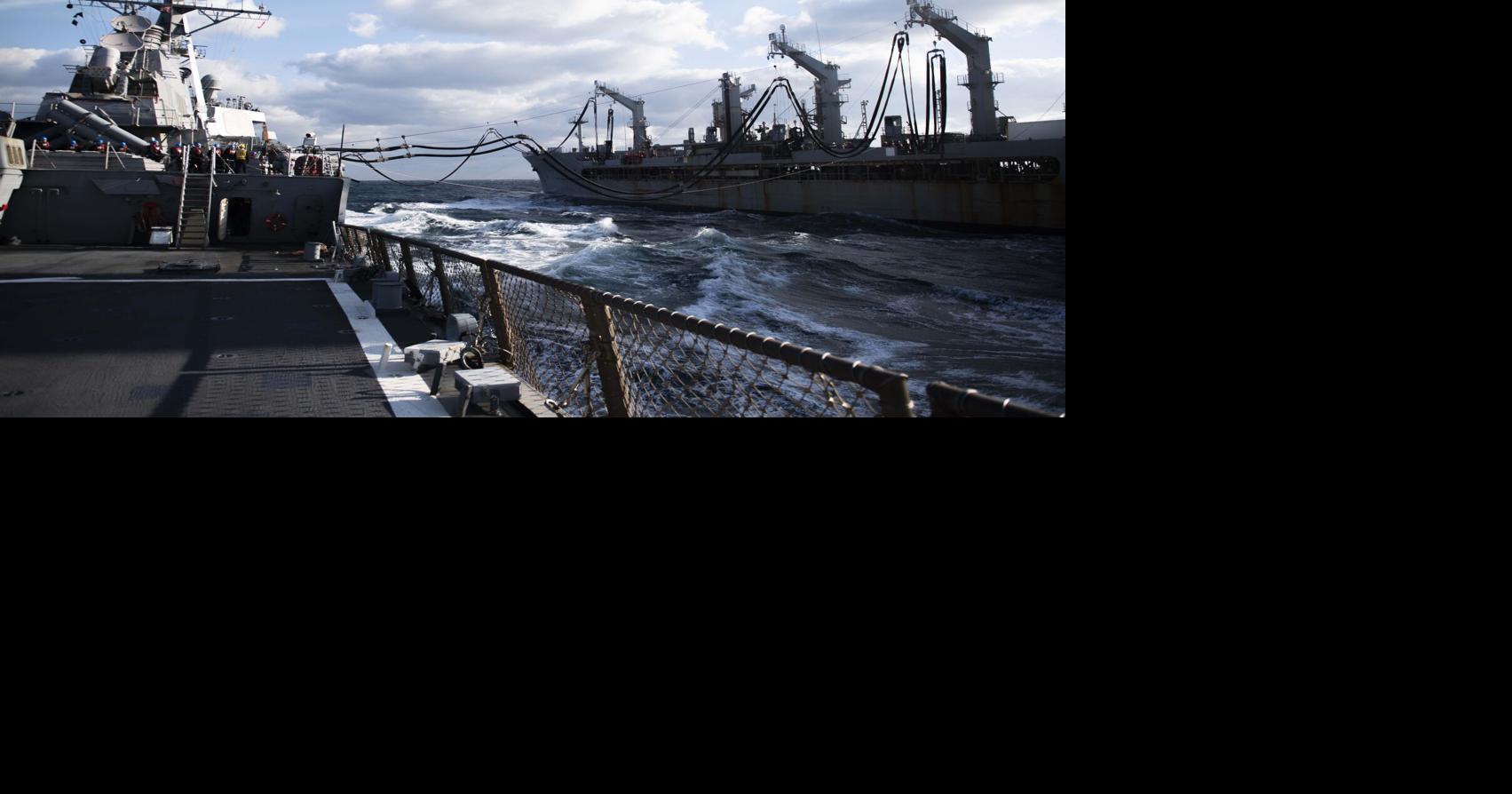 USS Donald Cook conducts underway replenishment in the Black Sea | News ...