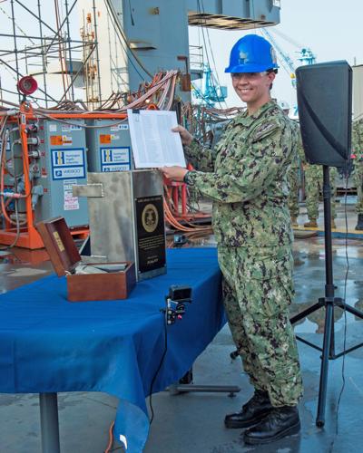 Rooted in maritime history: Stennis holds mast stepping ceremony | Top ...