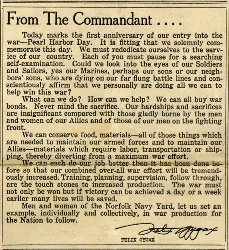 The Heritage Hour — A glance into the vital history of Norfolk Naval ...