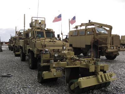 military roadblocking device