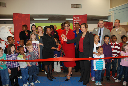 Camp Allen Elementary School receives library makeover | Top Stories ...
