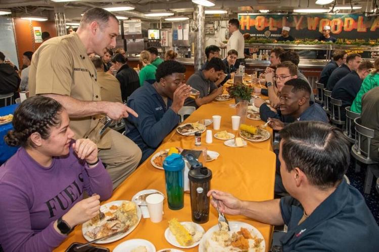 USS Ronald Reagan celebrates Thanksgiving in the Philippine Sea ...