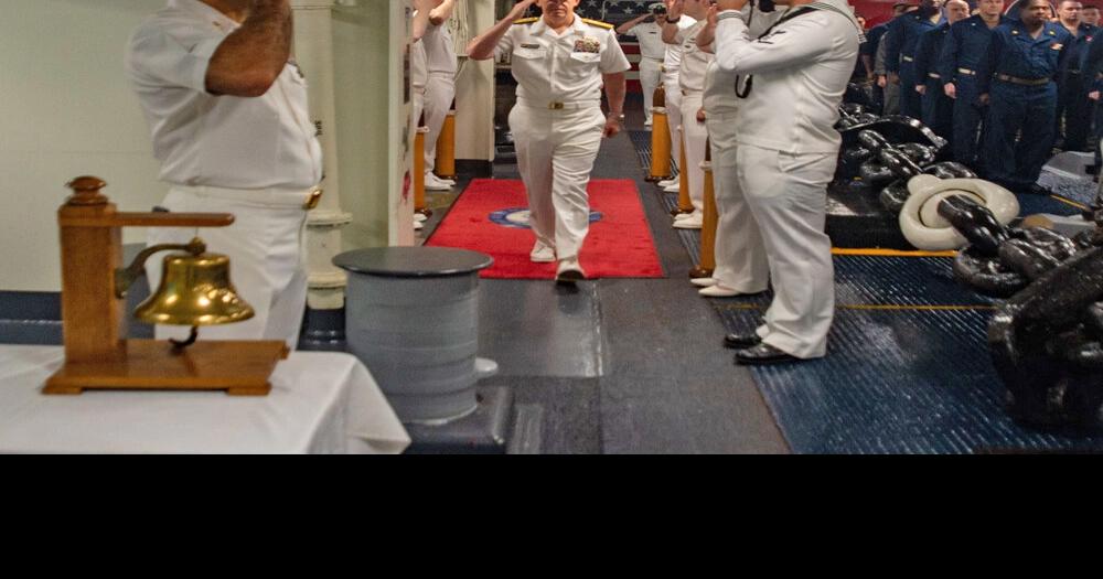 Task Force 70 conducts change of command aboard USS Ronald Reagan in ...