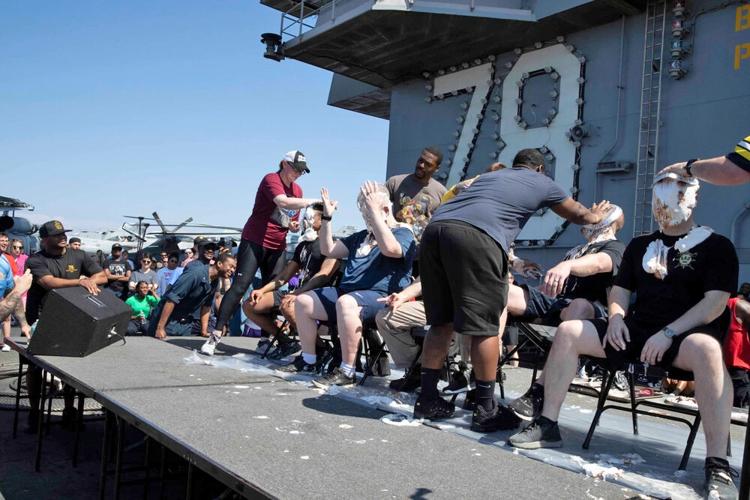 USS Gerald R. Ford hosts steel beach picnic in honor of Independence ...