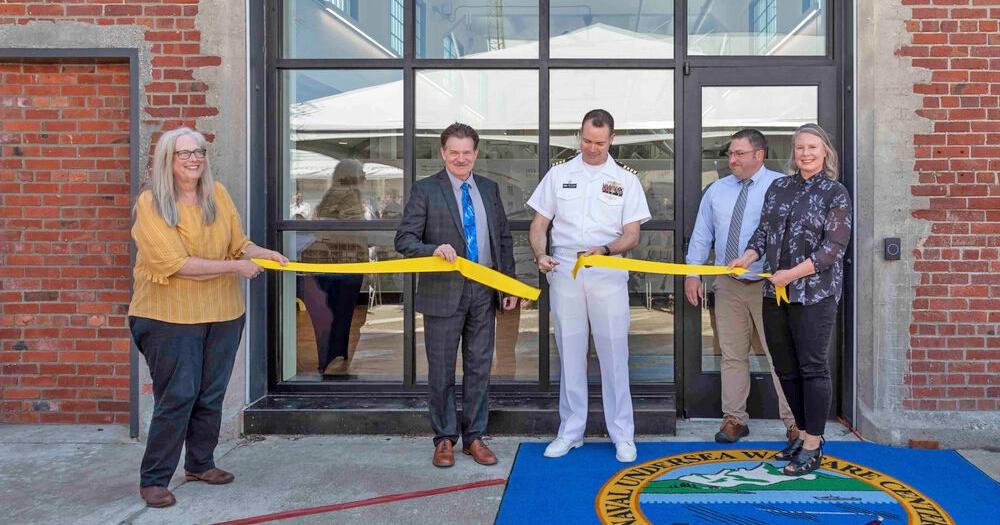 Ribbon cutting celebrates reopening of NUWC Division, Keyport’s oldest ...