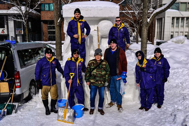 Misawa Sailors commence snow sculpting at 68th Sapporo Snow Festival ...